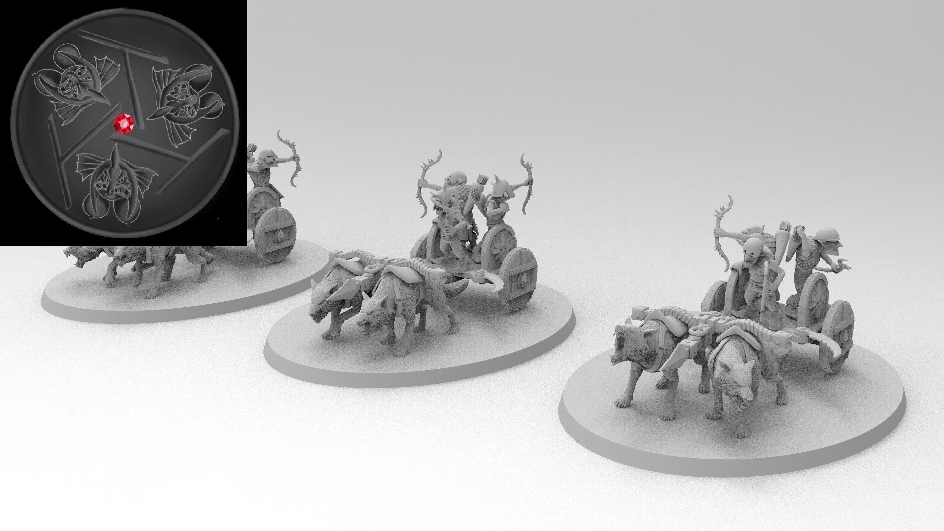 Goblin Wolf Chariot (emang) orcs & goblins - wargames - resin ...