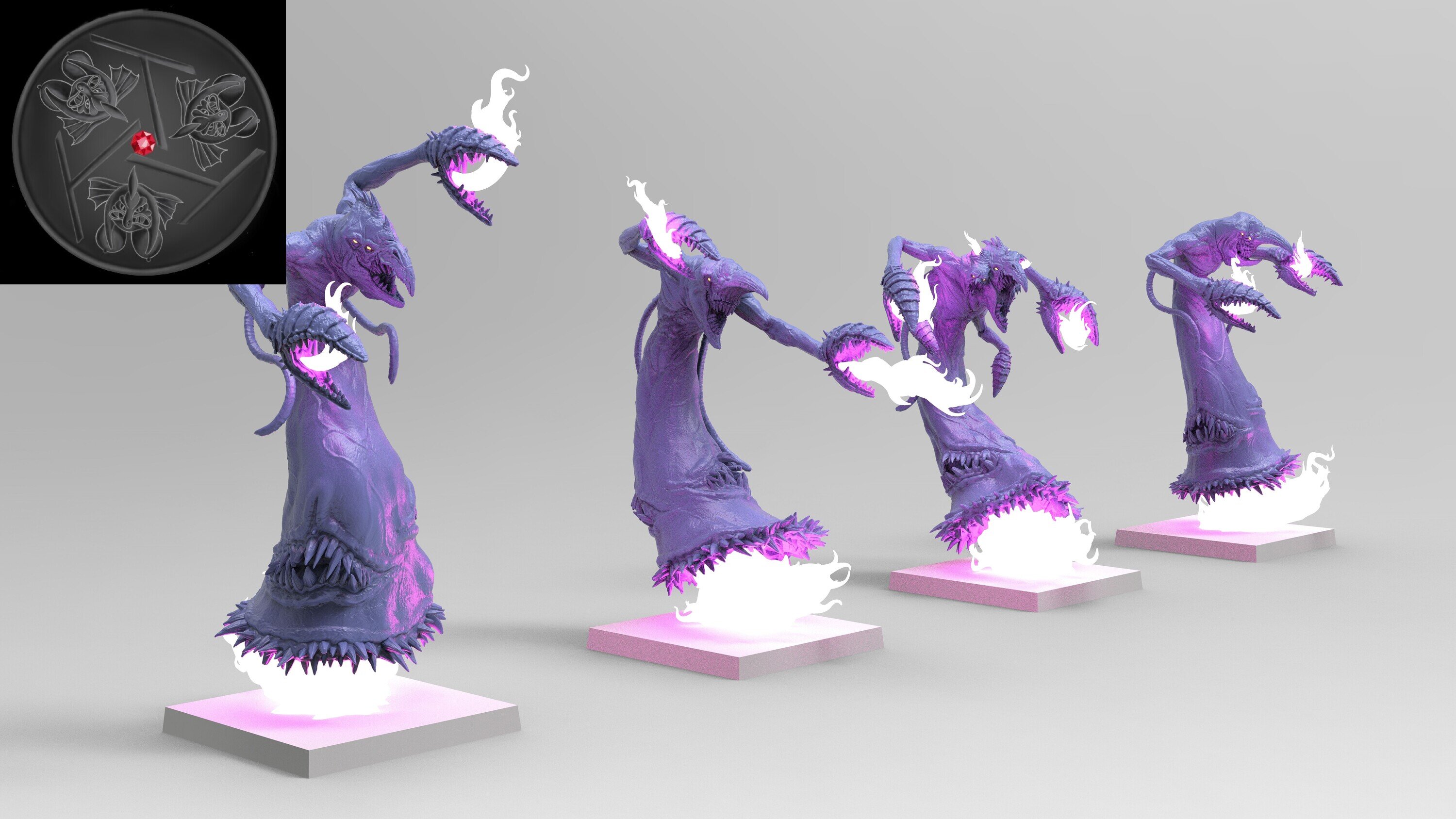 Exalted Flamers (emang) chaos daemons - wargames - resin miniatures ...