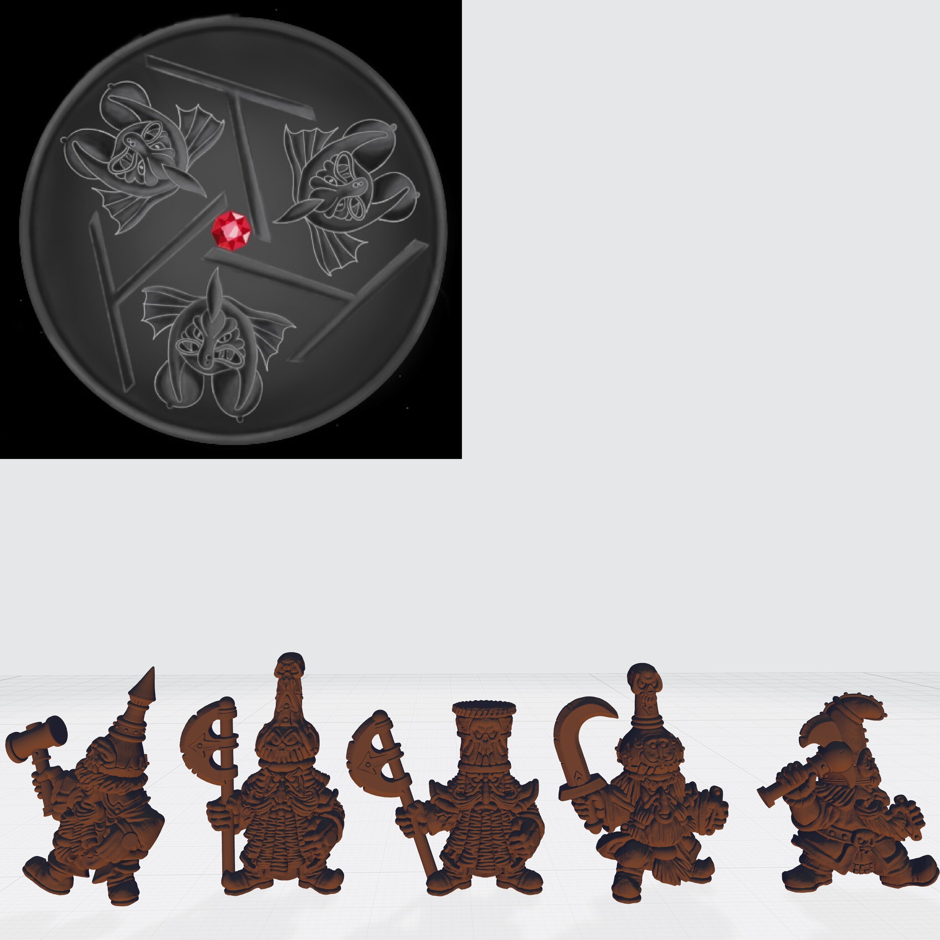 Chaos Dwarfs Warriors (fabelzel) chaos dwarfs oldhammer - resin - 28 mm ...