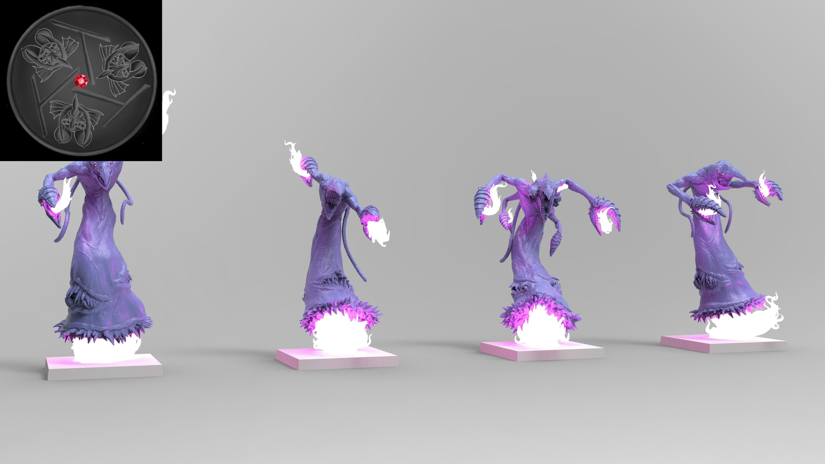 Exalted Flamers (emang) chaos daemons - wargames - resin miniatures ...