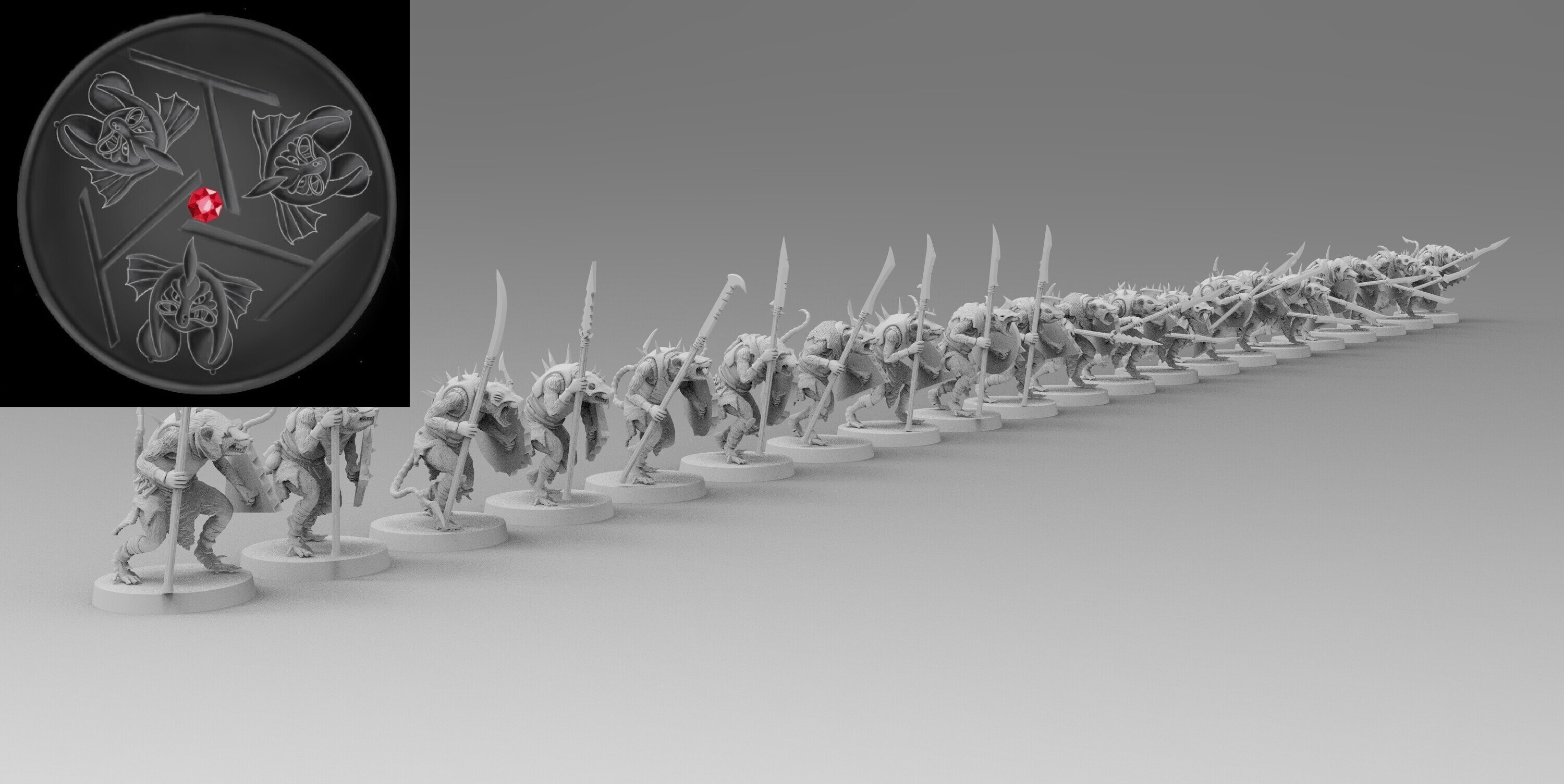 Clanrats (emang) skavens - wargames - resin miniatures - 28 mm | La ...